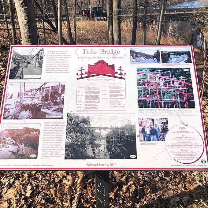 Historical markers tell the bridge's story for those who appreciate context with their scenic views and photo ops.