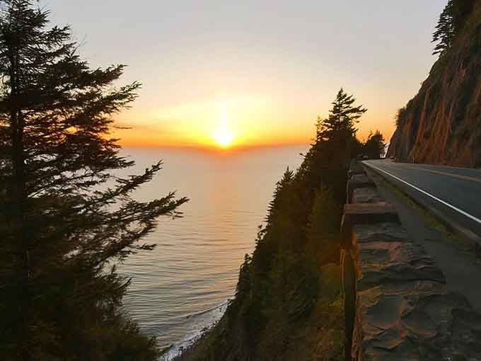 Sunset paints the coastline in golden hues, reminding you why people write songs about moments exactly like this.