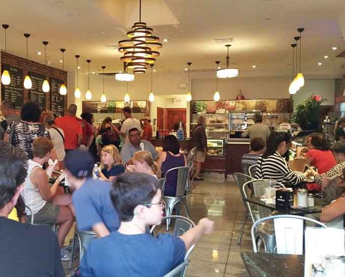 When the bakery's this packed, you know you're in the right place at exactly the right time.