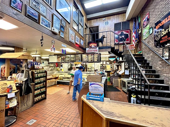 The two-story interior offers plenty of seating because Moonlite knows crowds come with the barbecue territory.