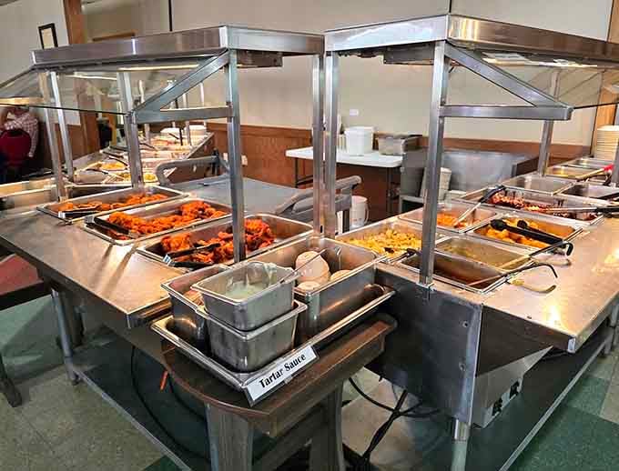 The buffet station where dreams come true and diet plans go to die a delicious, gravy-covered death.
