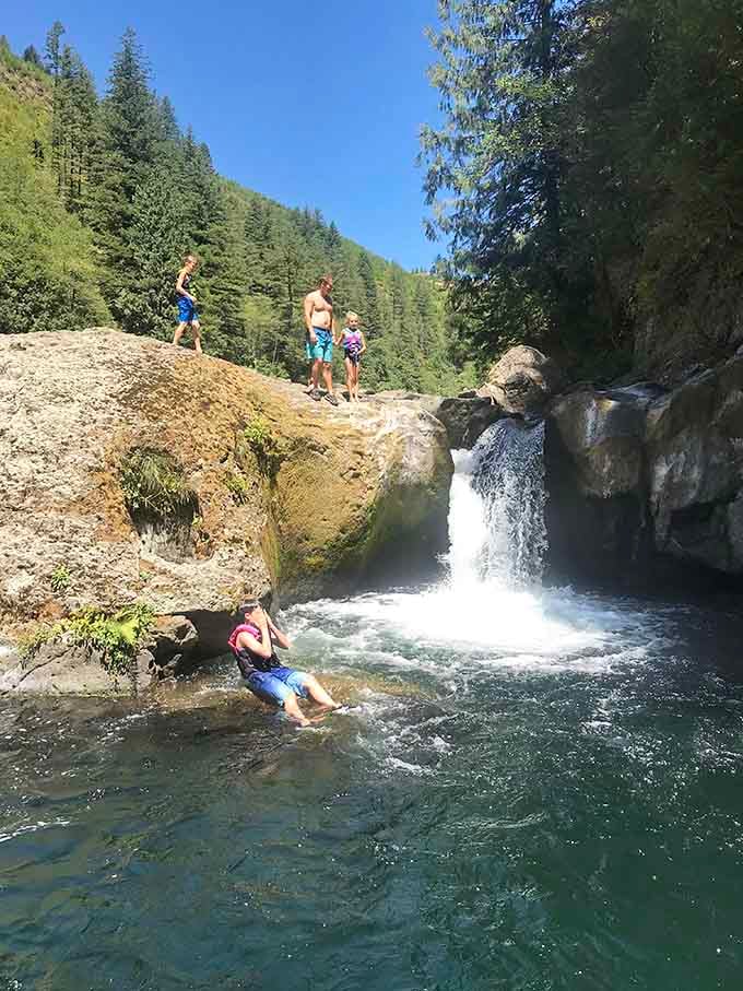 Multi-generational adventures unfold where cascading water meets swimming hole, creating the kind of memories that outlast any vacation souvenir.