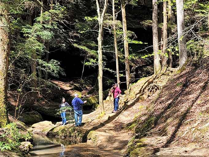 Visitors stand beneath the massive arch, finally understanding why some things simply must be seen to be believed.