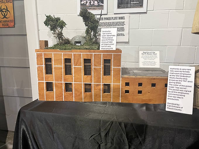 The meticulously crafted power plant model shows where it all began &ndash; the abandoned TNT area where the first Mothman sightings occurred.