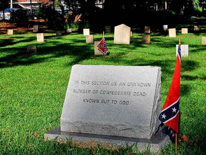 Simple stones mark unknown soldiers, their names forgotten but their sacrifice remembered by those who visit.