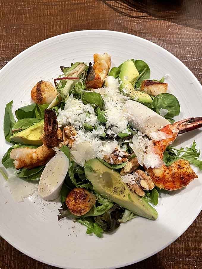 This salad combines grilled shrimp, avocado, and fresh greens into something that makes eating healthy feel downright indulgent.