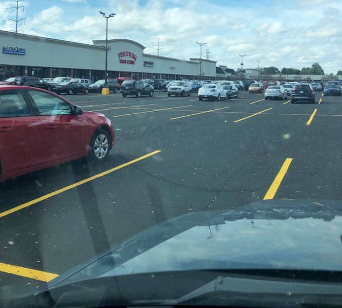 The parking lot tells the first chapter of this story&mdash;license plates from across Michigan, each car a vessel that will soon be filled with "I can't believe I found this!"