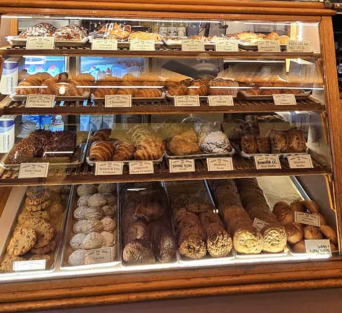 This bakery case is basically a museum of deliciousness, except you're encouraged to take the exhibits home.