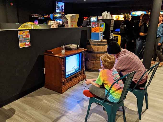 That vintage console television proves some folks still remember when Atari ruled living rooms across America.