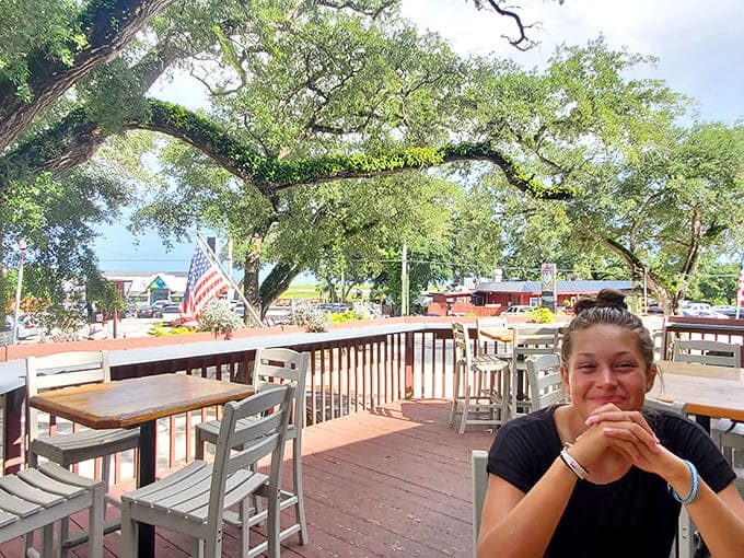 Outdoor seating lets you soak up the South Carolina sunshine while enjoying some of the freshest seafood around.