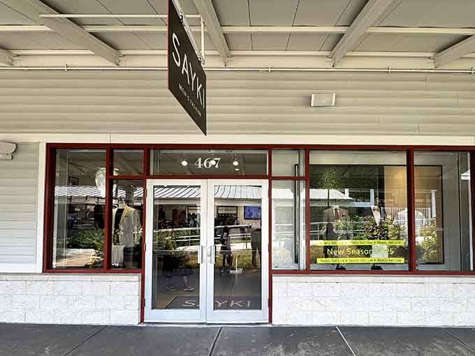 Sayki brings European menswear sophistication to Virginia, proving outlets can offer international flair with local convenience.