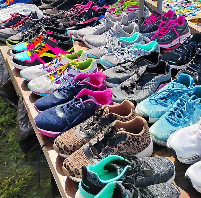 Sneaker heaven for the budget-conscious fashionista. These colorful kicks offer style without the sticker shock of mall prices.