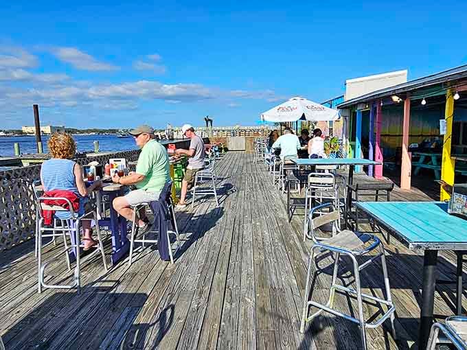 Waterfront dining where the view competes with your plate for attention and somehow both win.
