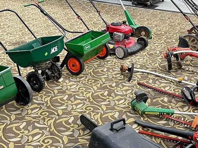 Lawn equipment that's seen some grass in its day, now ready to tackle your yard at bargain prices.