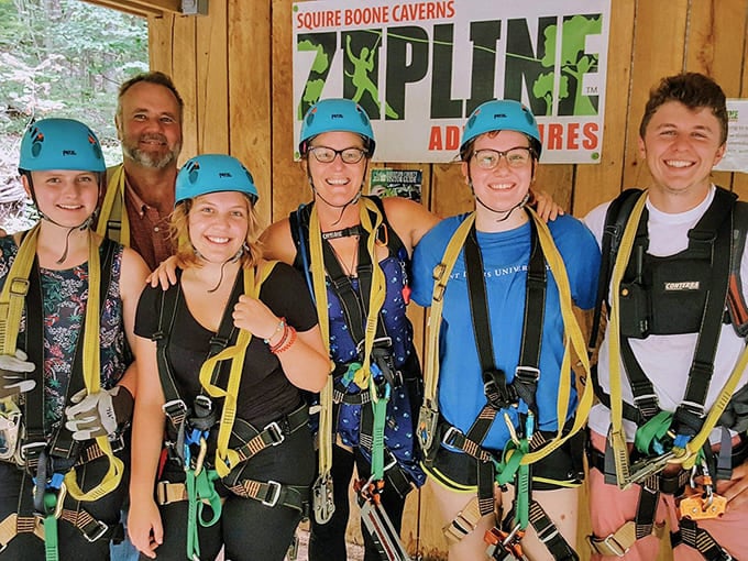 All geared up and grinning&mdash;because sometimes the best family memories involve harnesses and controlled adrenaline rushes together.