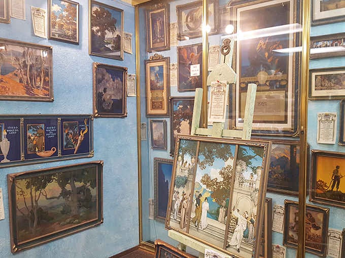 Gallery walls where art from different eras peacefully coexist, unlike most family reunions you've attended recently.
