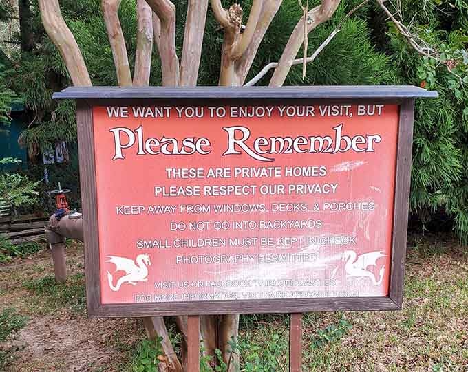 Even fairy tale kingdoms need ground rules, though these are considerably more polite than most royal decrees.