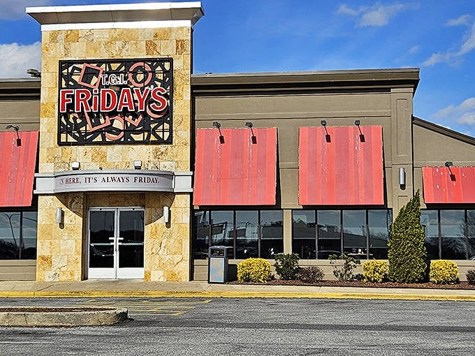 TGI Fridays brings familiar comfort food within easy reach. Sometimes after a day of historical exploration, you just want a reliable burger.