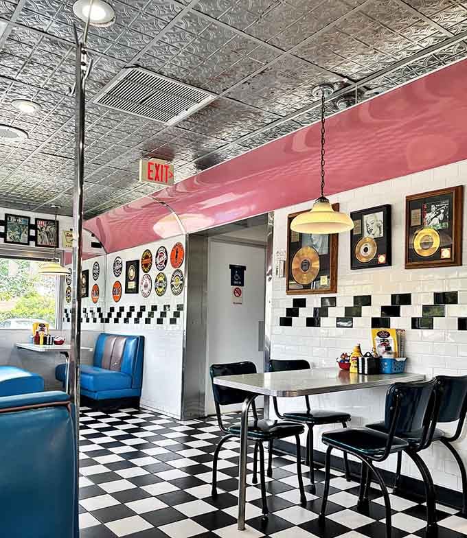 Spacious booths and vintage decor create the perfect setting for lingering over that second coffee refill.