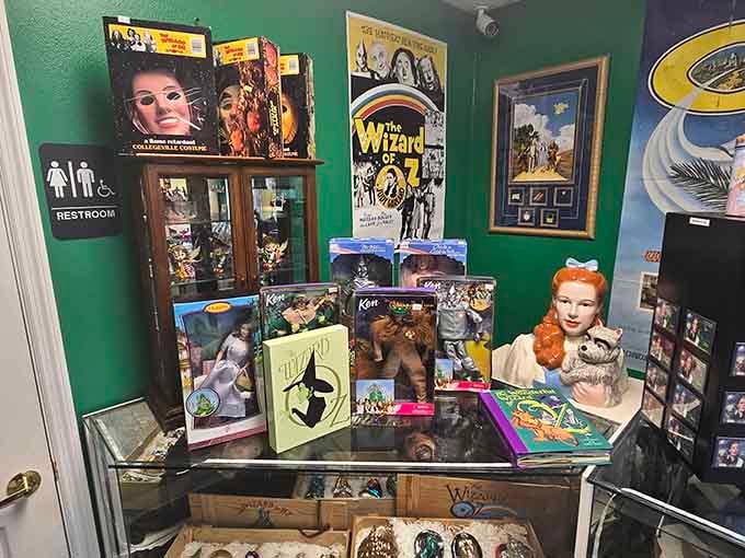 Character dolls and props fill every available space, creating a visual feast for devoted fans everywhere.