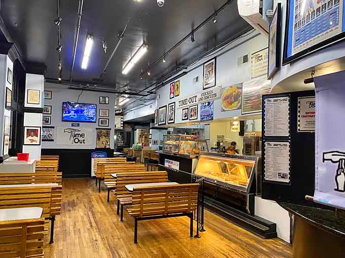 Another angle showing the open kitchen layout where you can watch your breakfast being made at any ungodly hour you choose.