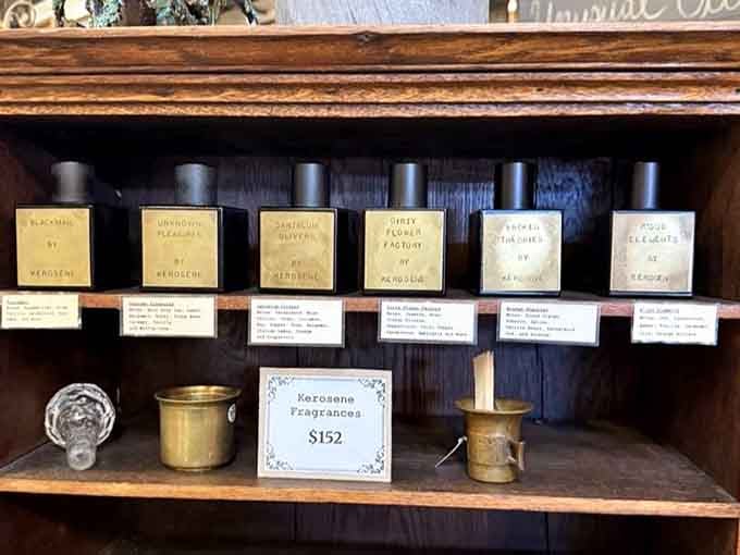 Vintage fragrances line up like olfactory time machines, ready to transport you back to decades you may never have experienced.