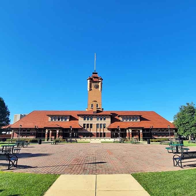 The historic train depot stands as a beautiful reminder of when rail travel was glamorous and Springfield was a major stop.