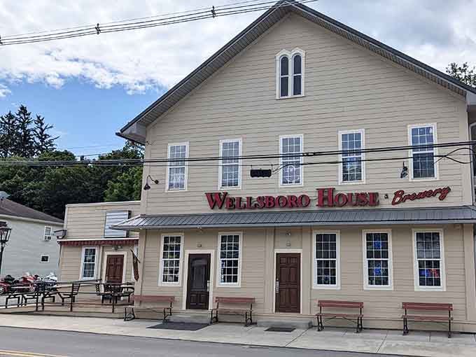 Wellsboro House Brewery occupies a building with more history than most people's family trees can claim.