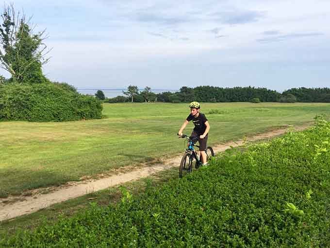 Cycling through Harkness's expansive grounds offers both exercise and eye candy. The kind of bike path where you'll want to pedal slowly and savor the view.