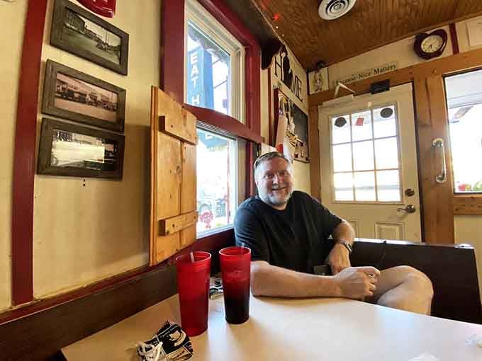 Happy diners are the best advertisement – that smile says "I've discovered something special that I can't wait to tell you about."