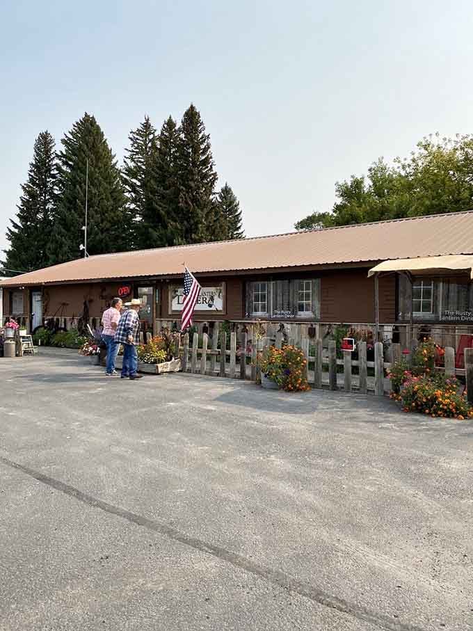The front entrance, where locals gather before stepping into a place that feels more like a community living room than just a restaurant.