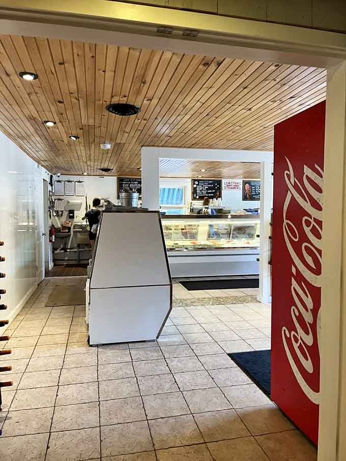 The market counter&mdash;where tomorrow's dinner becomes today's excitement in this seafood lover's paradise.