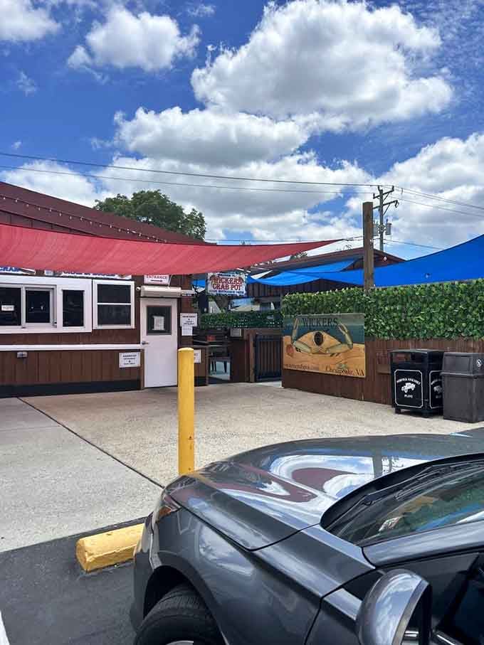 Even the parking lot feels like part of the experience&mdash;a final moment to anticipate the seafood feast that awaits inside.