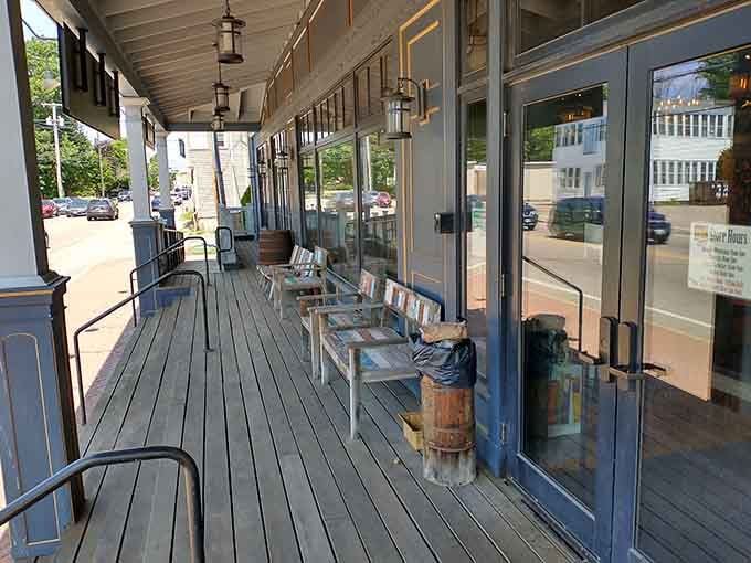 The wraparound porch whispers of lazy afternoons spent with a good book and absolutely nowhere else to be.
