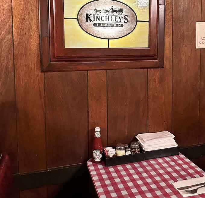 The essentials await: napkins, hot sauce, and the promise of a meal that won't be photographed as much as it will be remembered.