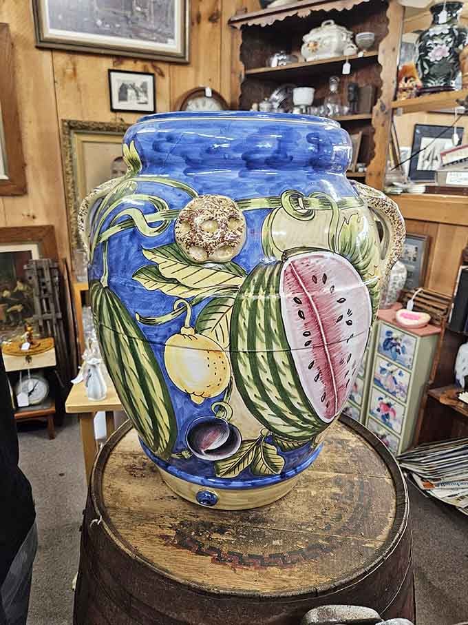 Hand-painted pottery that makes mass-produced home decor look like it's not even trying to compete.