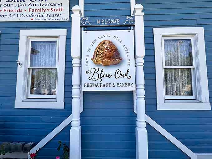 The sign says it all&mdash;you've arrived at the home of the famous Levee High Apple Pie, where sweet dreams become reality.