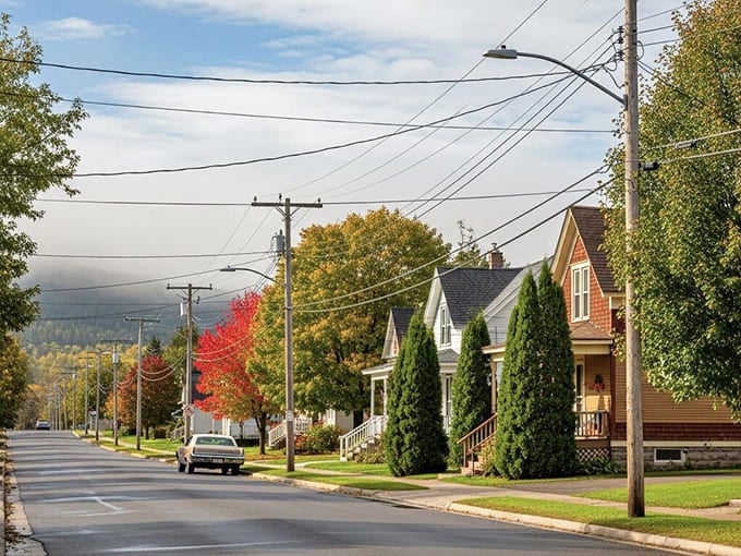 Tree-lined streets and tidy homes create that quintessential small-town vibe where neighbors still wave from their porches.
