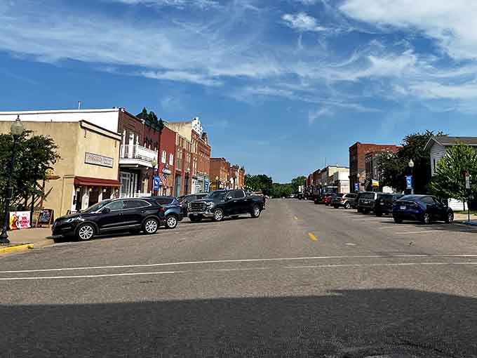 Wide-open streets and angle parking make visiting downtown feel easy and welcoming, just like it should be.