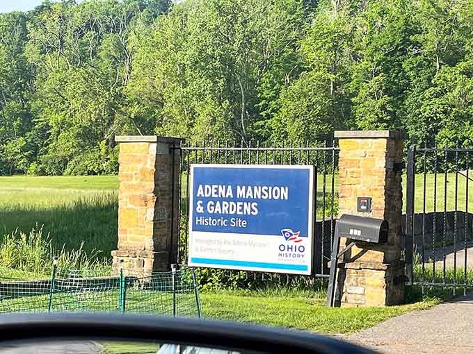 When you see this sign, you know you're about to visit the place that literally defined Ohio.