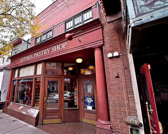 The storefront welcomes you to Greektown's sweetest destination, rain or shine, any day of the week.