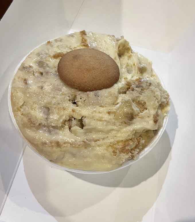 Banana pudding this creamy with vanilla wafers on top is the Southern dessert that completes every barbecue meal.