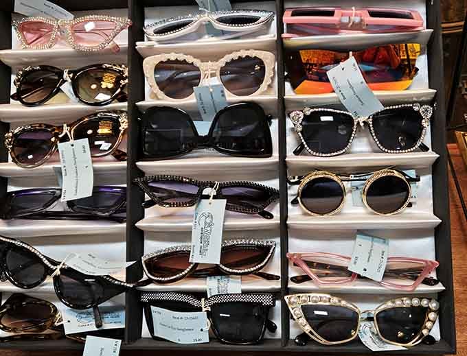 These vintage sunglasses range from Jackie O chic to disco fabulous, offering retro eye protection with serious style credentials.