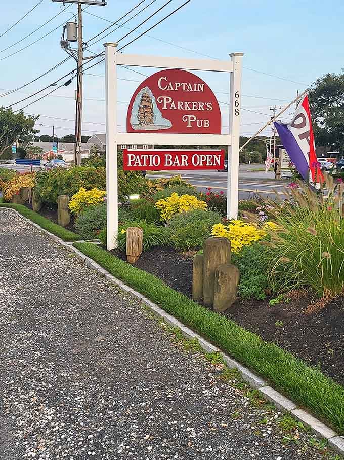 That sign announcing the patio bar is open might be the best news you'll get all day.