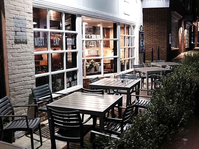 Outdoor seating on Franklin Street lets you soak up Chapel Hill's vibrant atmosphere while enjoying your meal perfectly.