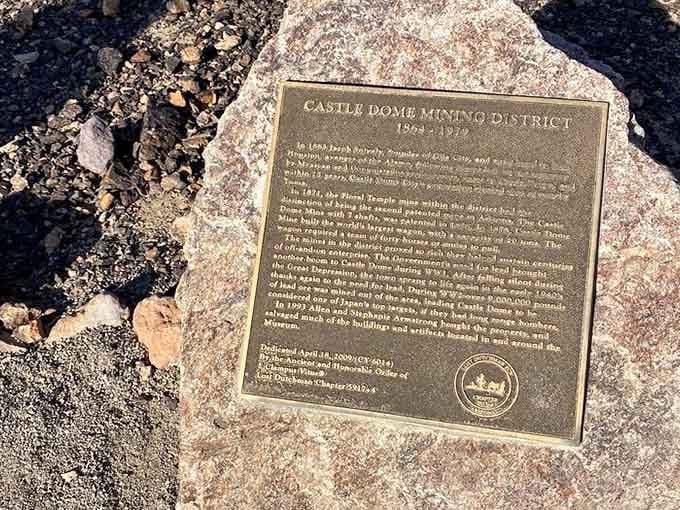 History literally set in stone, marking where dreamers once chased silver and built entire communities.