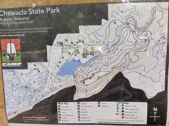 The trail map that looks complicated until you realize it just means more excuses to come back.