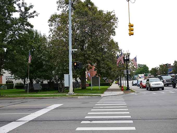 Walkable streets and clear crossings make getting around town easy, safe, and completely free of charge.