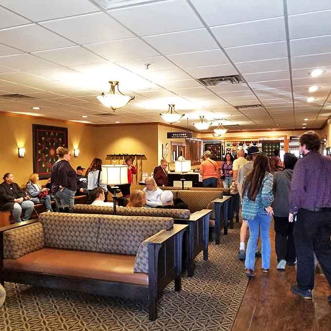 When the waiting area is this packed, you know you're onto something good worth every single minute.