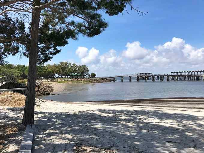 The pier at Clam Creek offers front-row seats to one of Georgia's most underrated natural wonders.